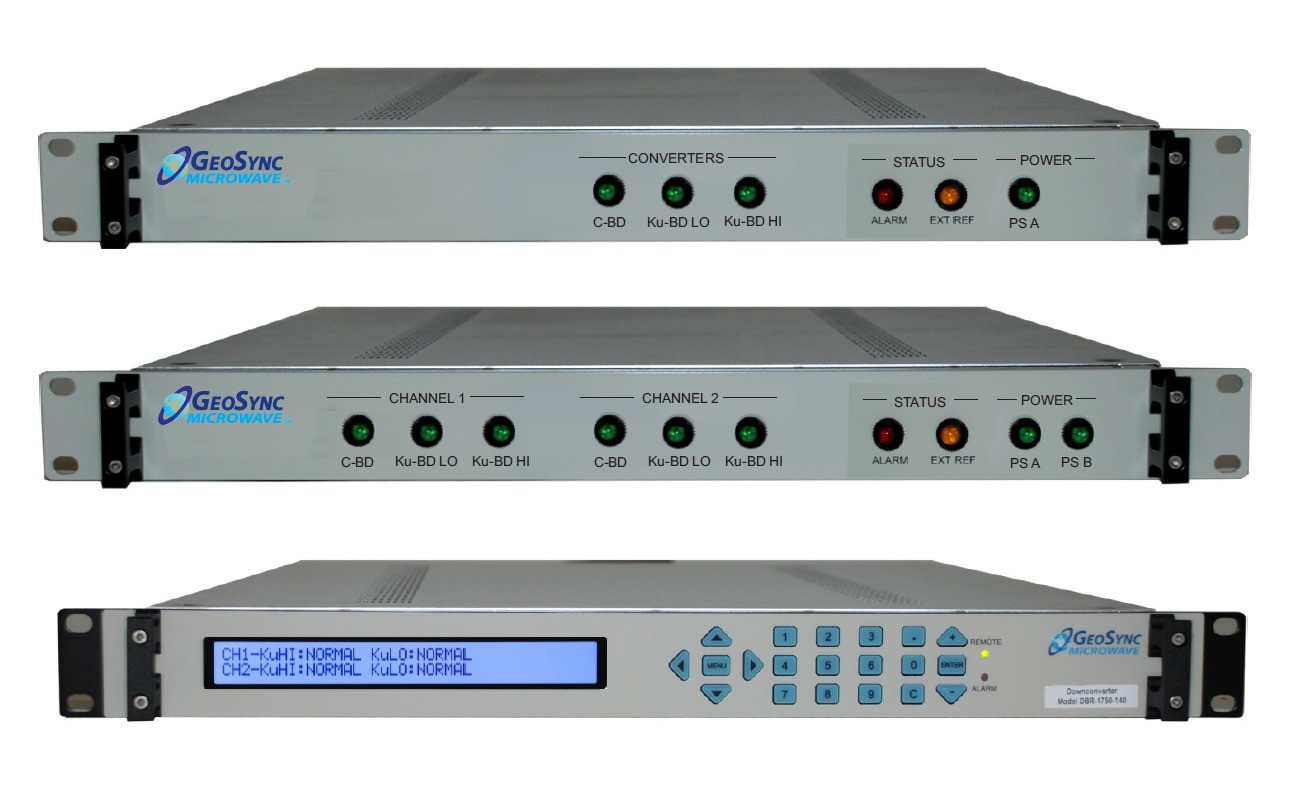 High Value Rack Mount Common RF, Multiple L-Band Block Converters